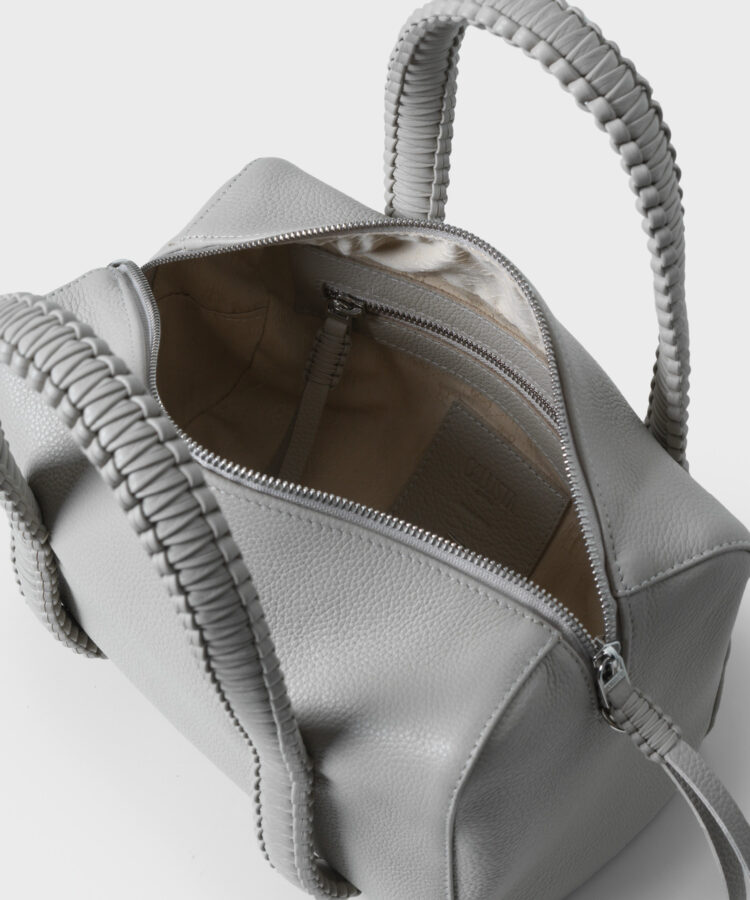 Medium Bowling in Oat Grained Leather - Callista