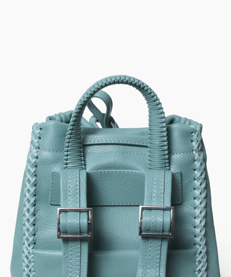 Mini Backpack in Sky Grained Leather - Callista